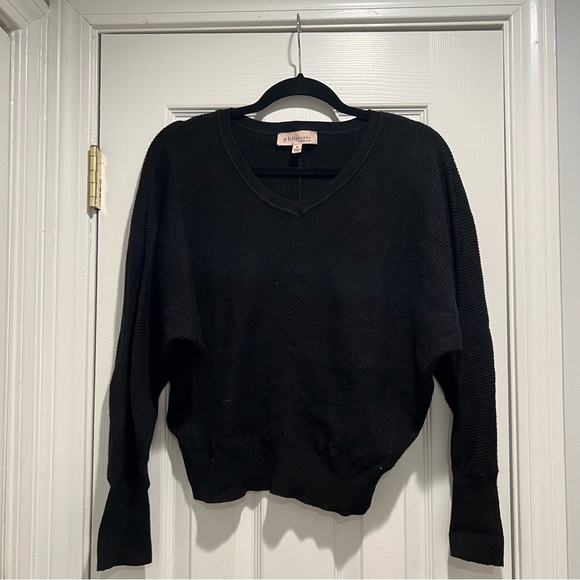 Philosophy | Sweaters | Black Philosophy Sweater | Poshmark